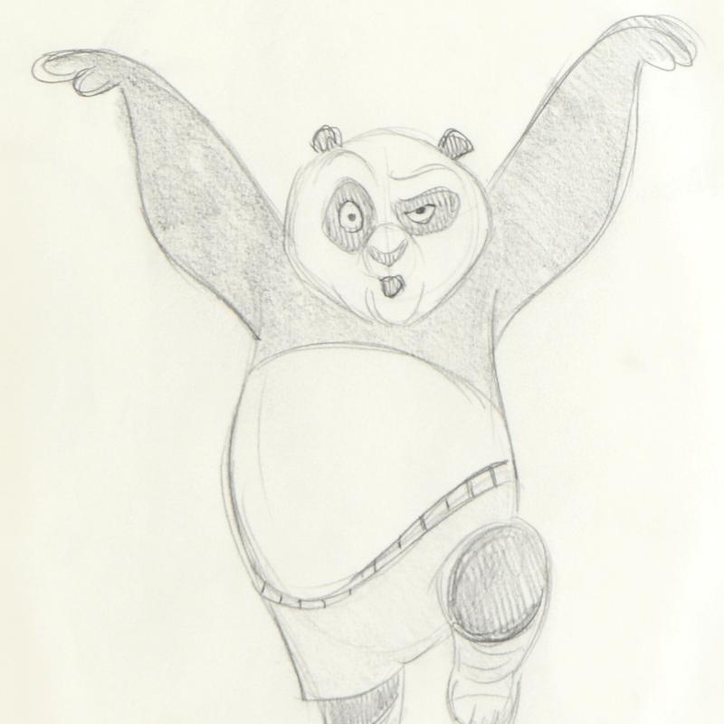 Rick Farmiloe - "Po" Original Pencil Sketch, Hand Signed with COA ...