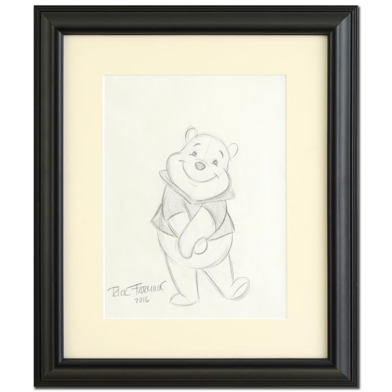 Rick Farmiloe - "Winnie The Pooh" Original Pencil Sketch, Hand Signed ...