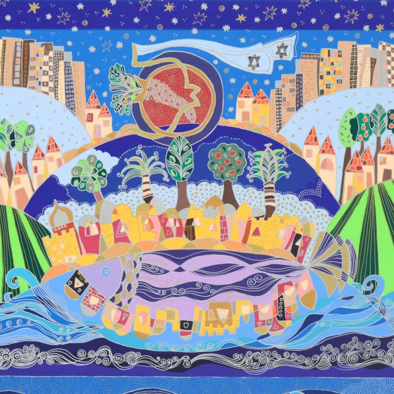 Ilan Hasson! "The Promised Land" Limited Edition Serigraph, Numbered ...