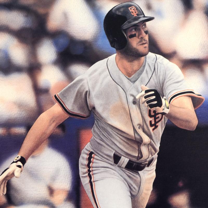 Daniel M. Smith! "Base Hit (Will Clark)" Ltd Ed Lithograph, Numbered ...