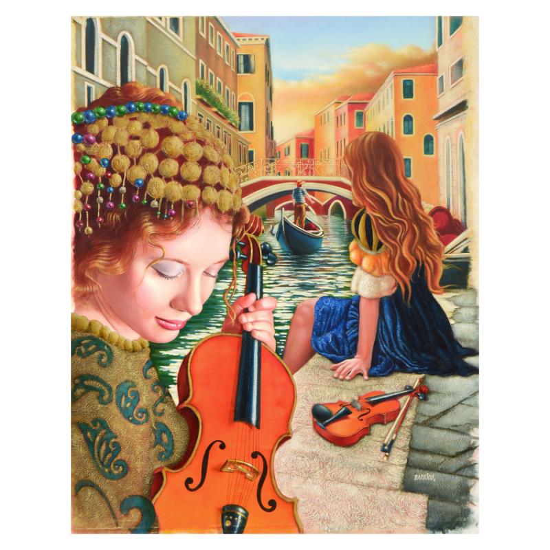 Edgar Barrios - "Idilius" Original Oil Painting on Canvas, Hand Signed ...