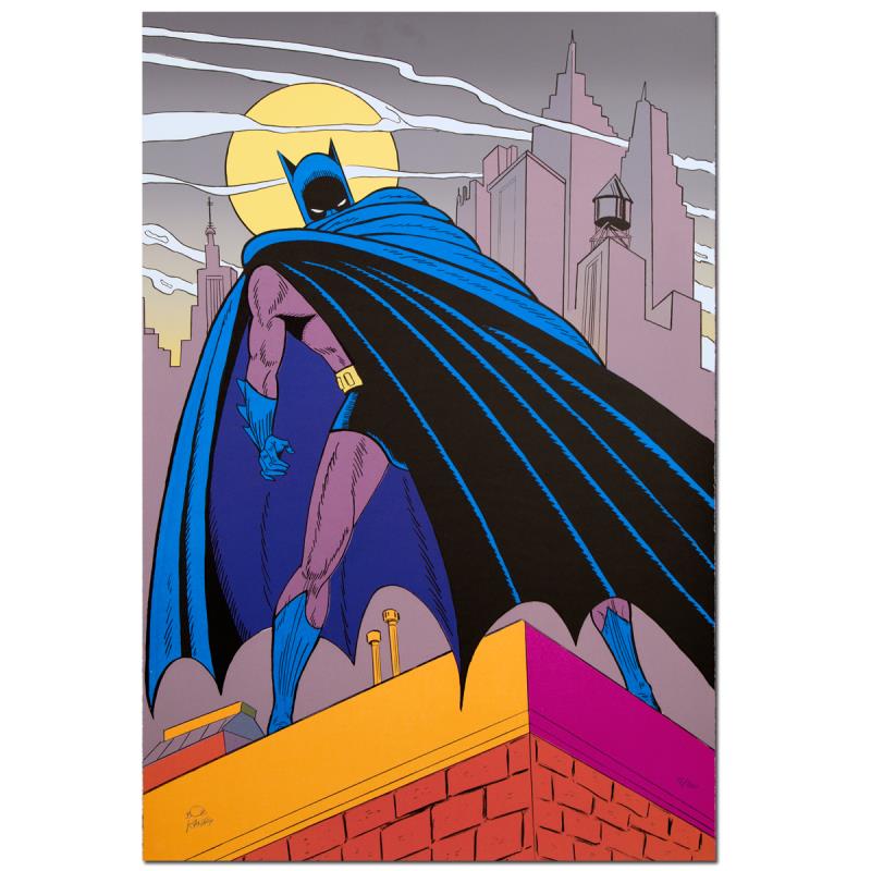Kane (1915-1998) - "Batman Over Gotham" Extremely Rare Ltd Ed Original ...