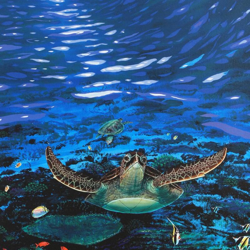 Wyland! "Turtle Time" Limited Edition Giclee on Canvas, Numbered and ...