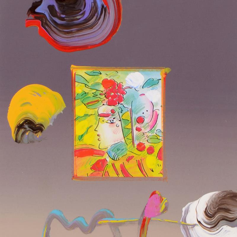 Peter Max! "Profile Series" Framed One-Of-A-Kind Acrylic Mixed Media ...