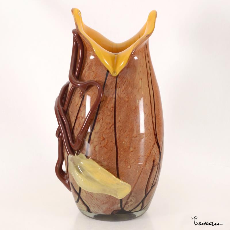 Misu Coman, Hand Blown Glass Vase Sculpture, Hand Signed.List $850 ...