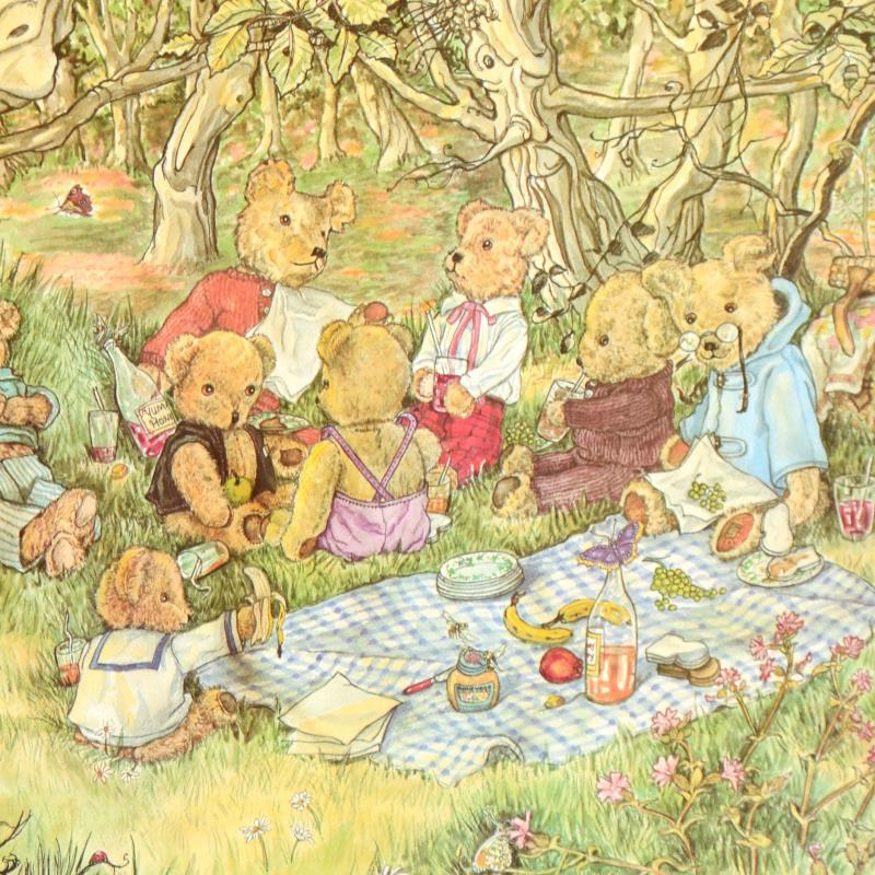 Susan Anderson, "The Teddy Bears Picnic" Limited Edition Lithograph ...