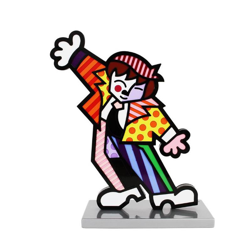 Romero Britto "Dancing Boy" Hand Signed Limited Edition Mixed Media ...
