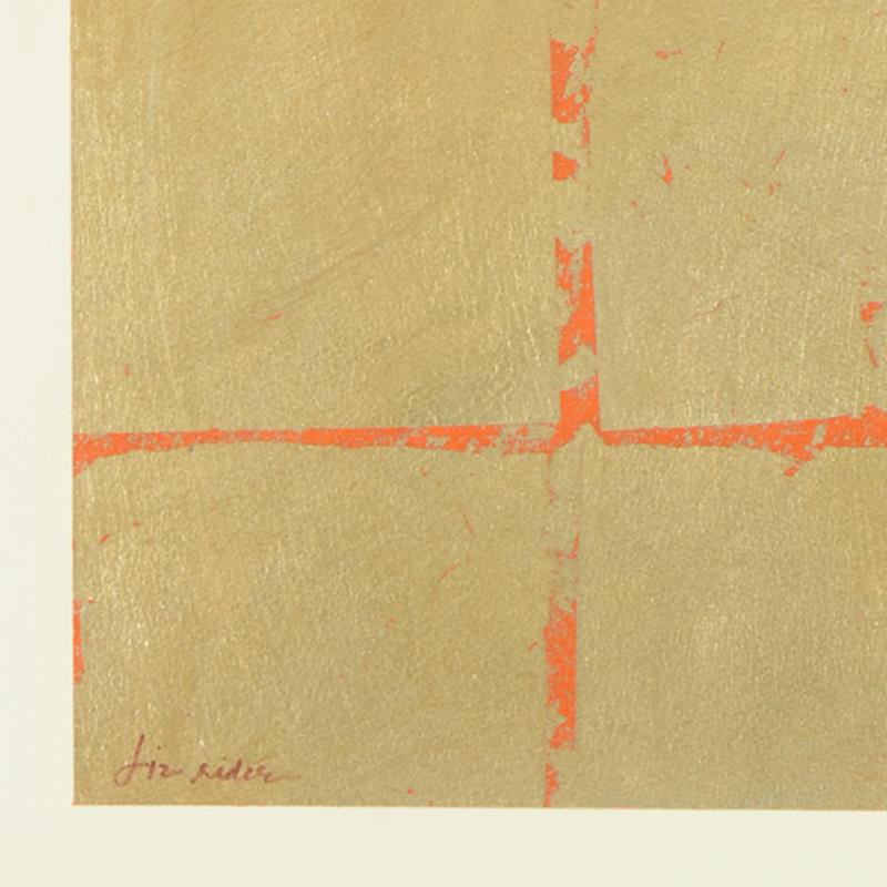 Liz Rider, "Aperture" Original Mixed Media, Hand Signed with Letter of ...