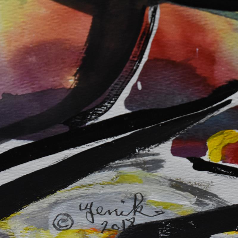 Jenik Cook, Original Acrylic Painting, Hand Singed with Letter of ...