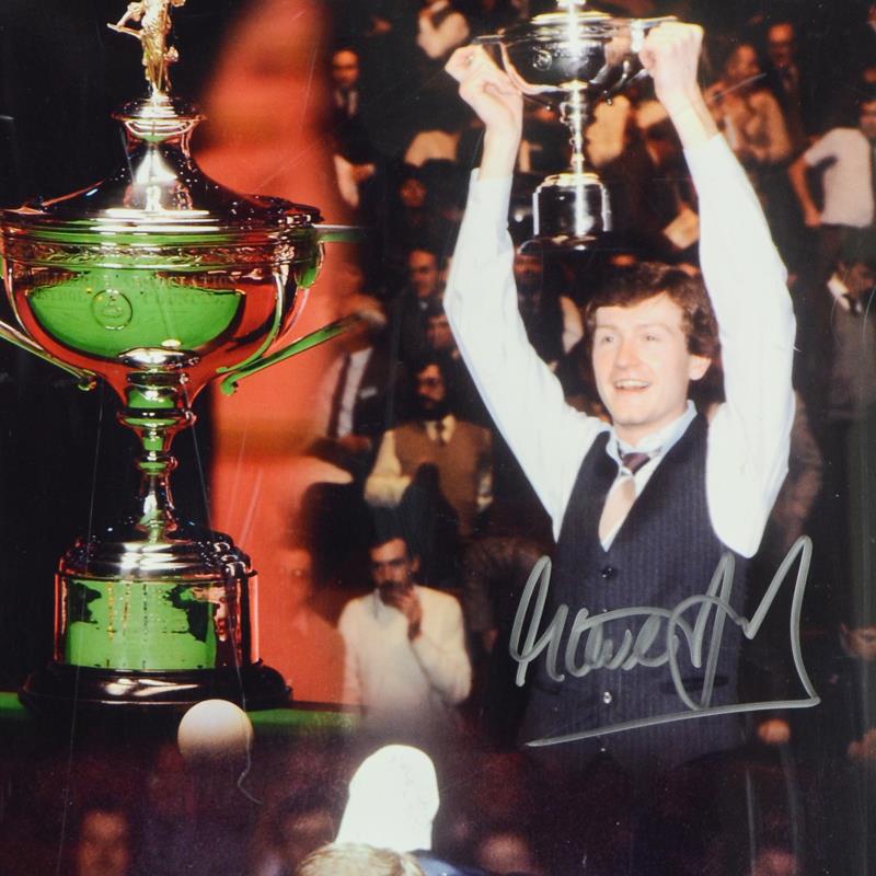 Framed Autographed Photograph of English Pool Player, Steve Davis ...
