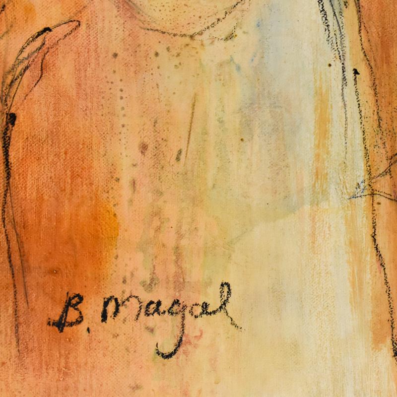 Batia Magal, Original Acrylic Painting on Canvas, Hand Signed with ...