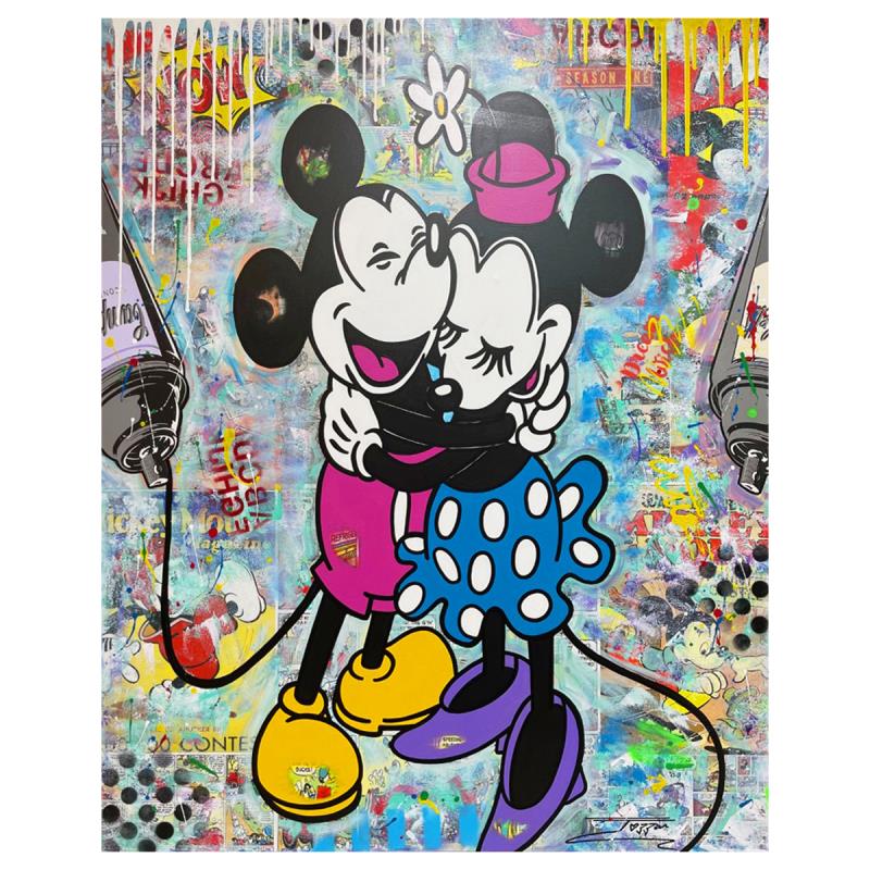 Jozza, "forever toGether" Hand Signed Original Mixed Media on Canvas ...