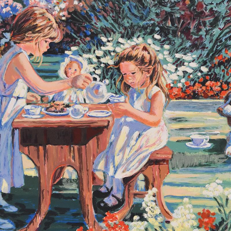 Corinne Hartley, "Tea for Four" Hand Embellished Limited Edition ...