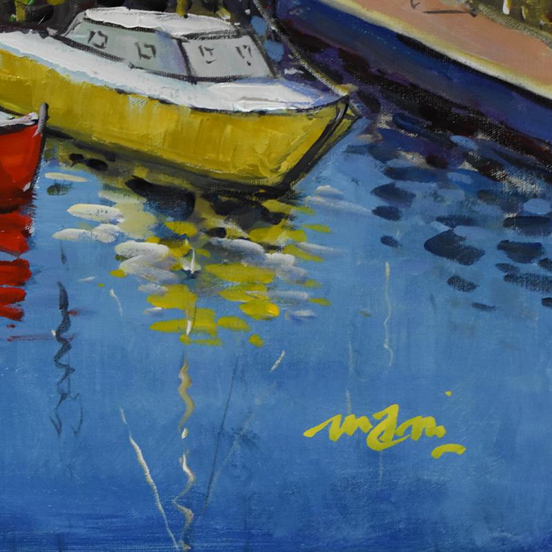 Mani, Original Acrylic Painting on Canvas (36" x 24"), Hand Signed with ...