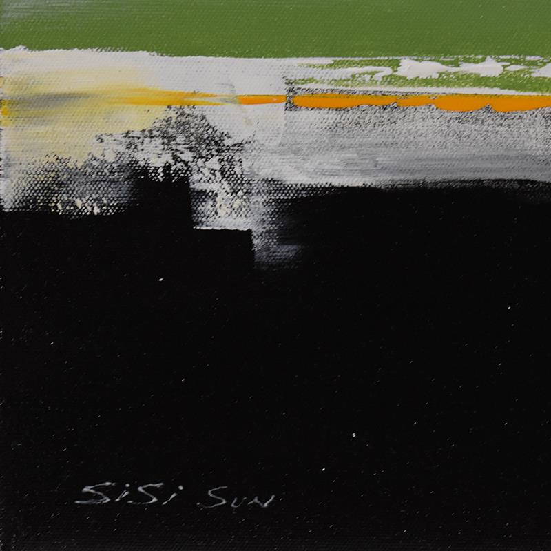 Sisi Sun, "Sun Other Side 1" Original Acrylic Painting on Canvas, Hand ...
