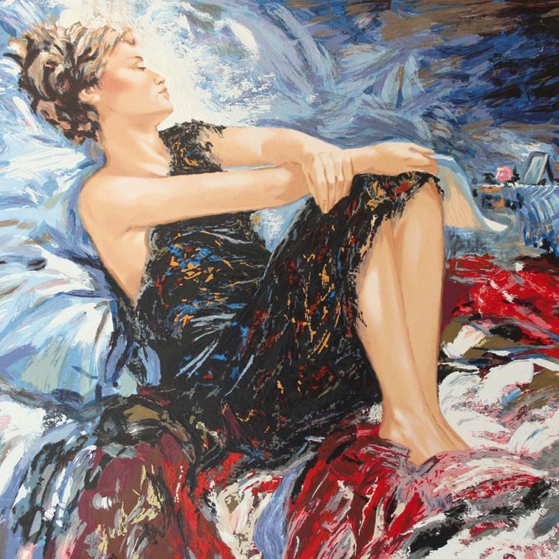 Sergey Ignatenko, "Sleeping Beauty" Hand Signed Limited Edition Serigraph with Letter of ...