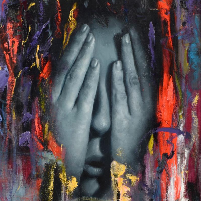 Vincent Cacciotti, "Masquerade" Framed Original Oil Painting on Canvas ...