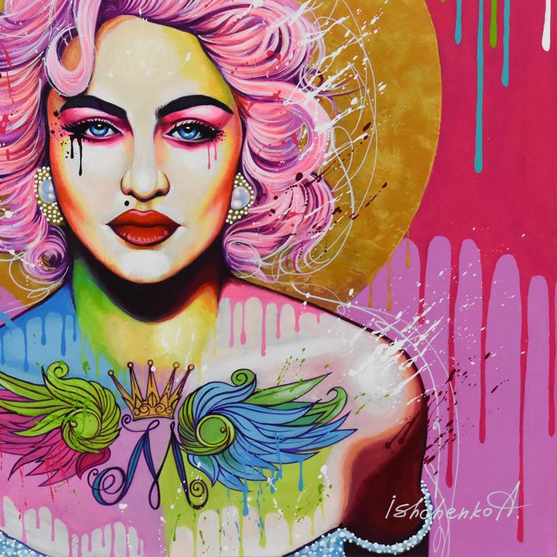 Alexander Ishchenko, "Madonna" Original Acrylic Painting on Canvas ...