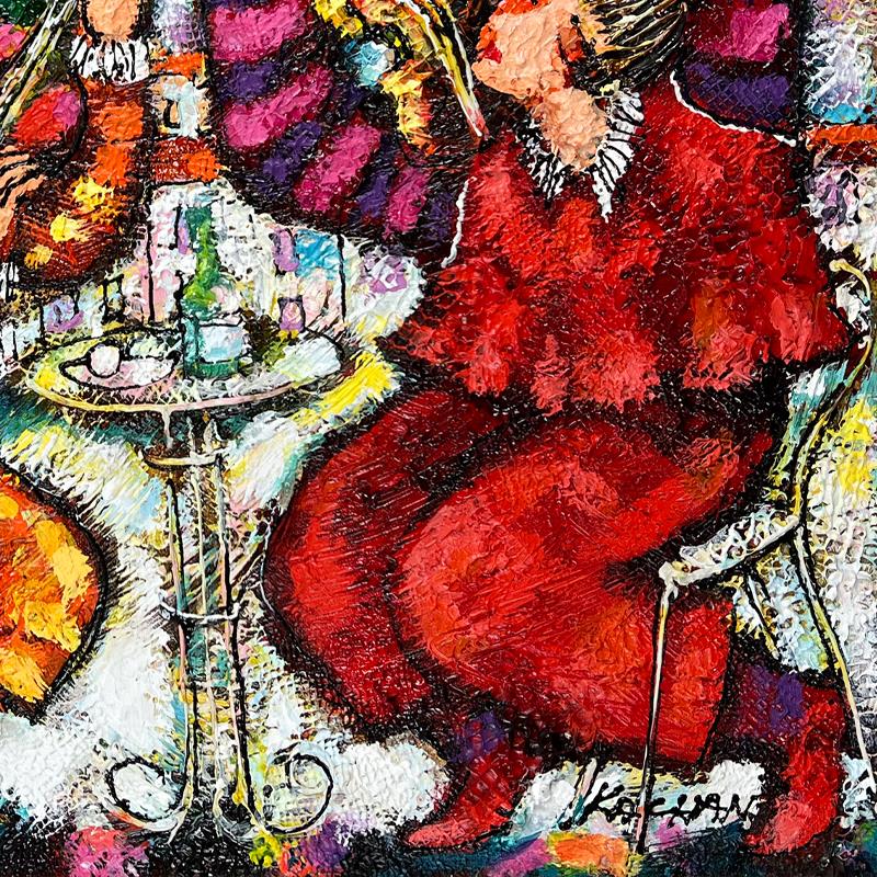 Michael Kachan Hand Signed Original Painting on Canvas with Letter of ...