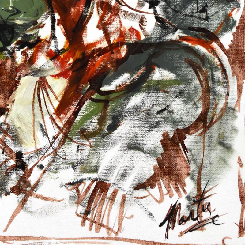 Marta Wiley, Original Mixed Media Painting on Canvas, Hand Signed and ...