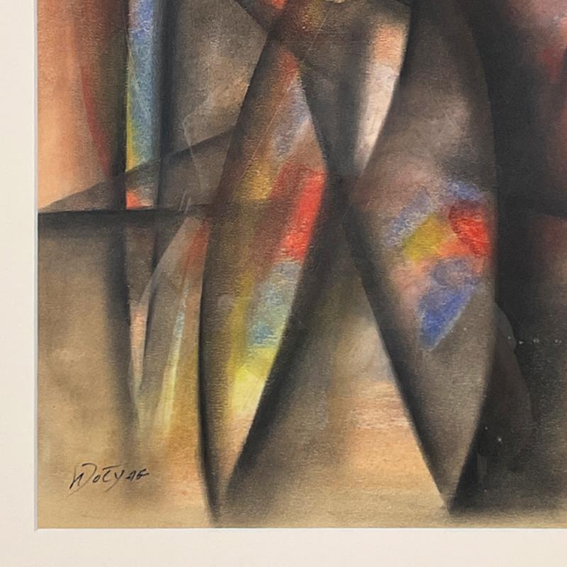 Neal Doty (1941-2016), Framed Original Mixed Media Drawing, Hand Signed ...