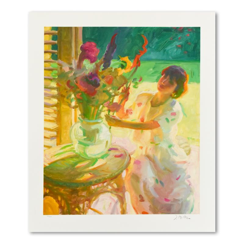 John Asaro, "Arranging Flowers" Limited Edition, Numbered 66/195 and ...