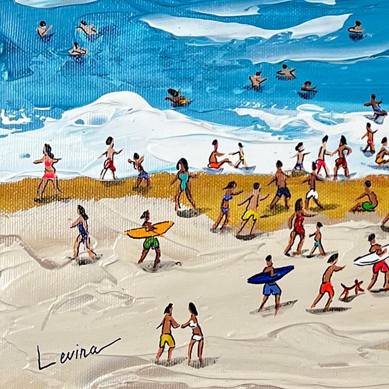 Lisa Levina, Hand Signed Original Painting on Canvas with letter of ...