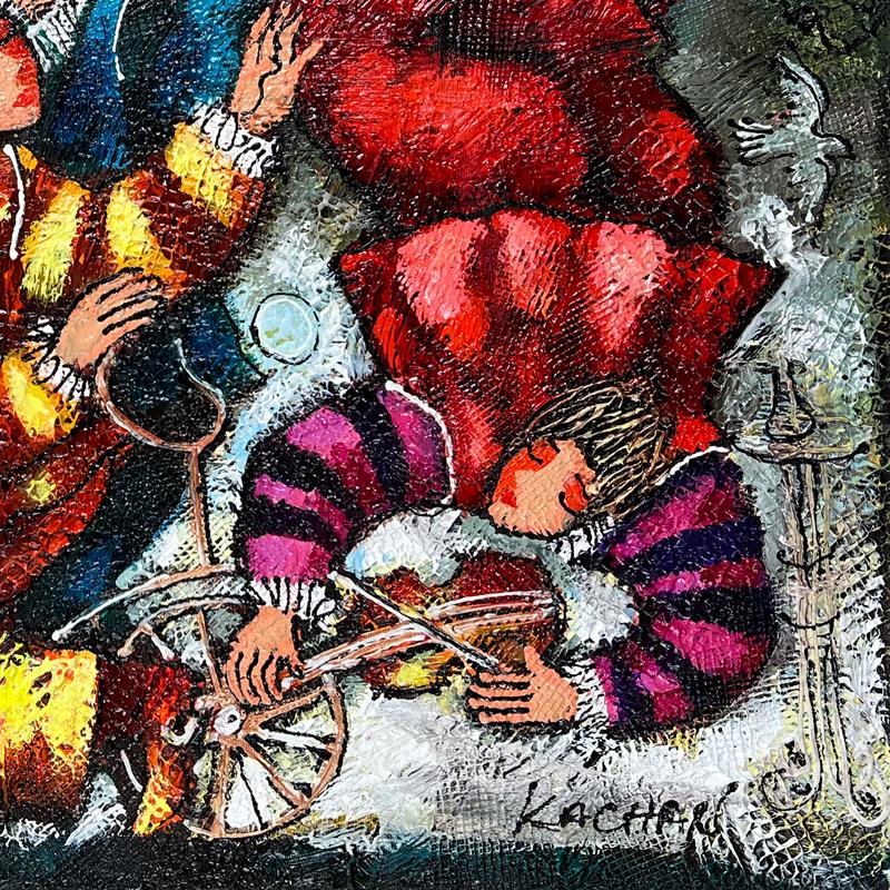 Michael Kachan Hand Signed Original Painting on Canvas with Letter of ...