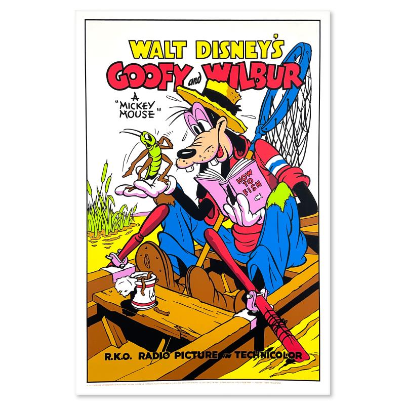 "Goofy and Wilbur" Disney Fine Art Serigraph with Letter of ...