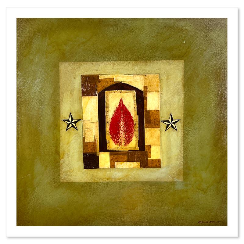 Maria Eva, "Contemplation" Original Mixed Media, Hand Signed with ...