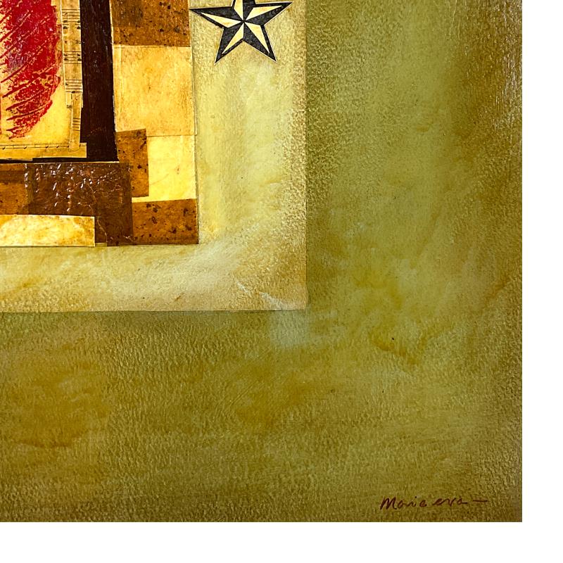 Maria Eva, "Contemplation" Original Mixed Media, Hand Signed with ...