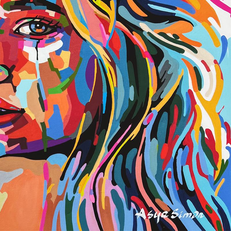 Asya Simon, Hand Signed Limited Edition Canvas with Letter of ...