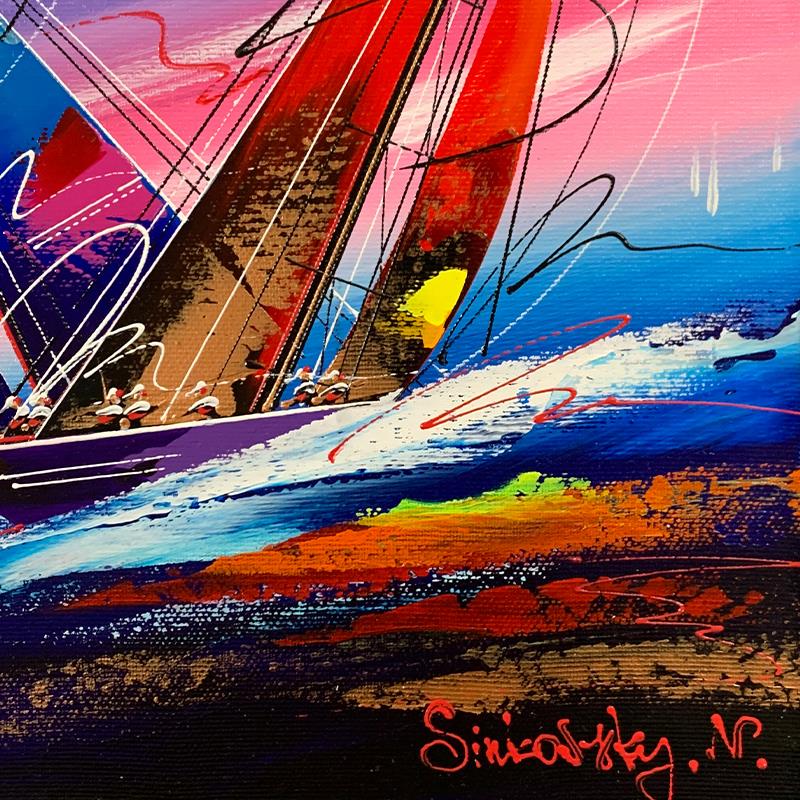 Natalia Sinkovsky, Framed Hand Signed Original Painting on Canvas with ...