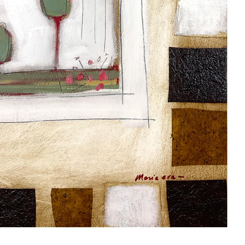 Maria Eva, "Pathways" Original Mixed Media, Hand Signed with Letter of ...