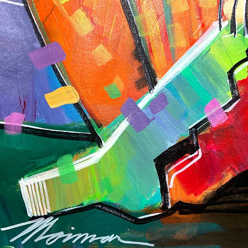 Isaac Maimon, Original Acrylic Painting on Canvas (40" x 30"), Hand ...