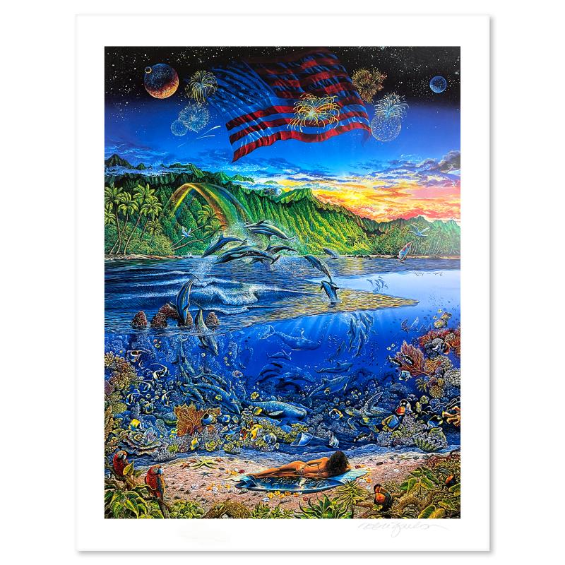 Robert Lyn Nelson, "Ring of Life" Limited Edition Mixed Media, Numbered ...