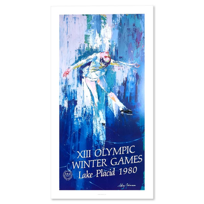 Leroy Neiman (1921-2012), "XII Olympic Winter Games Lake Placid 1980 ...