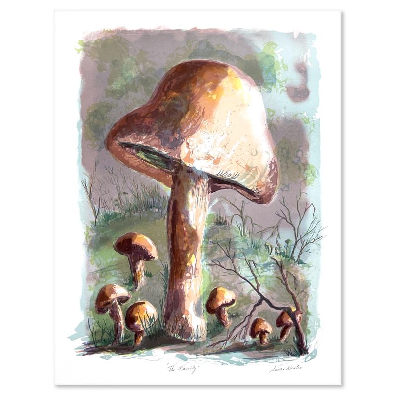 Susan Winter, "The Family" Limited Edition Lithograph, Numbered and ...