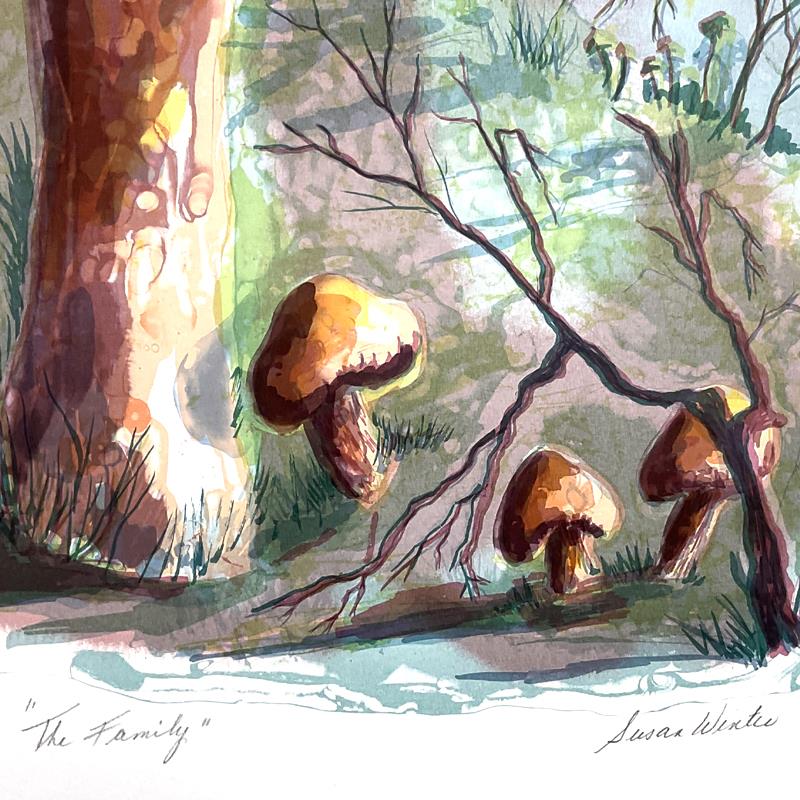 Susan Winter, "The Family" Limited Edition Lithograph, Numbered and ...