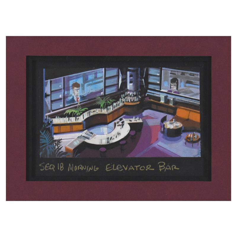 Marvel Comics, "Seq 18 Morning Elevator Bar" Framed Original Story ...