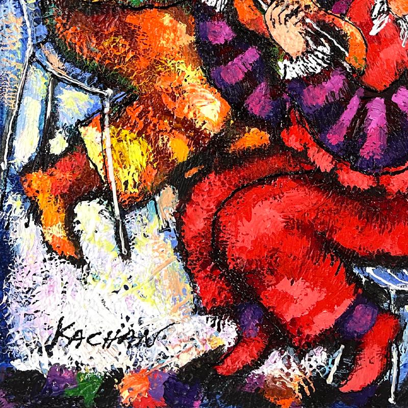 Michael Kachan Hand Signed Original Painting on Canvas with Letter of ...