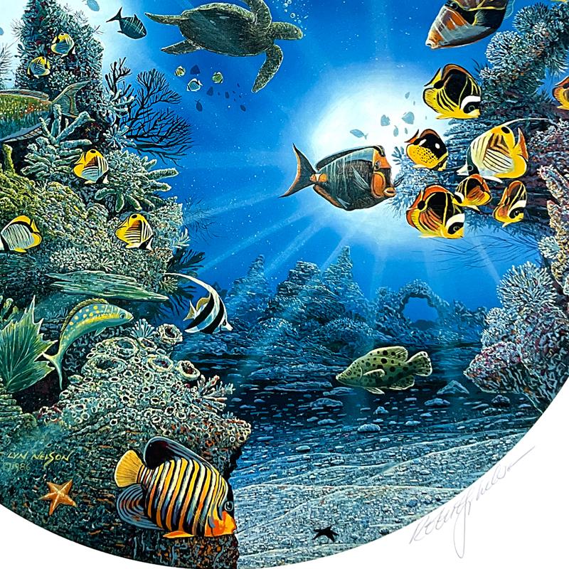 Robert Lyn Nelson, "Serenity of Waipio" Limited Edition Mixed Media ...