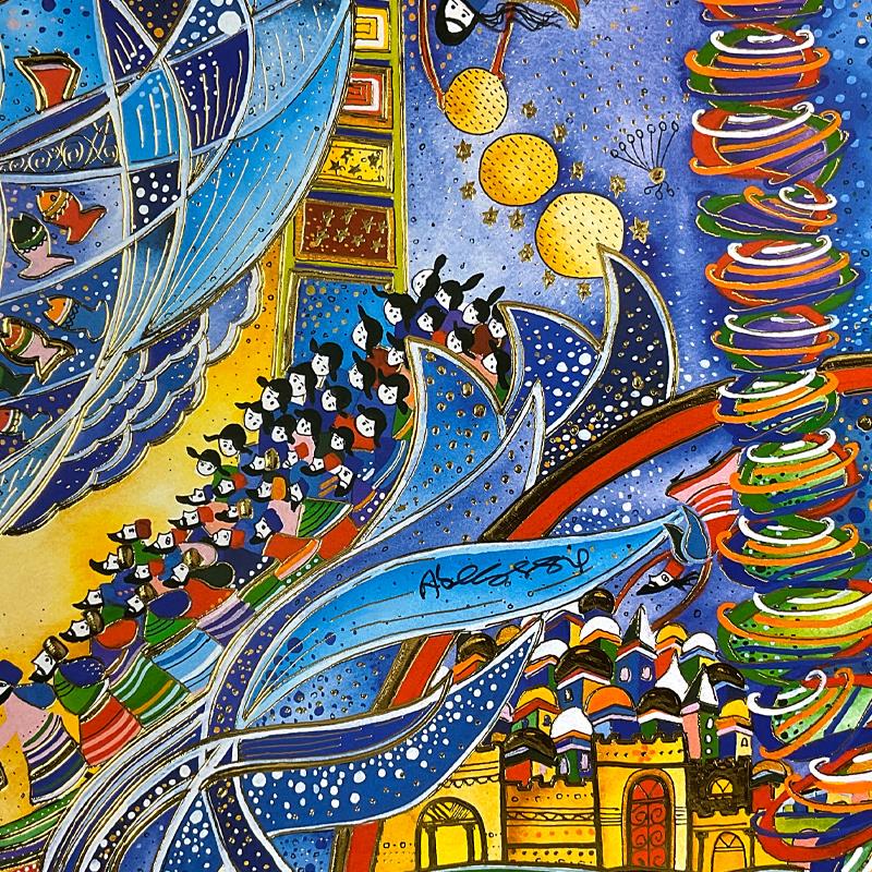 Rafael Abecassis, "Exodus I" Hand Signed, Numbered Limited Edition ...