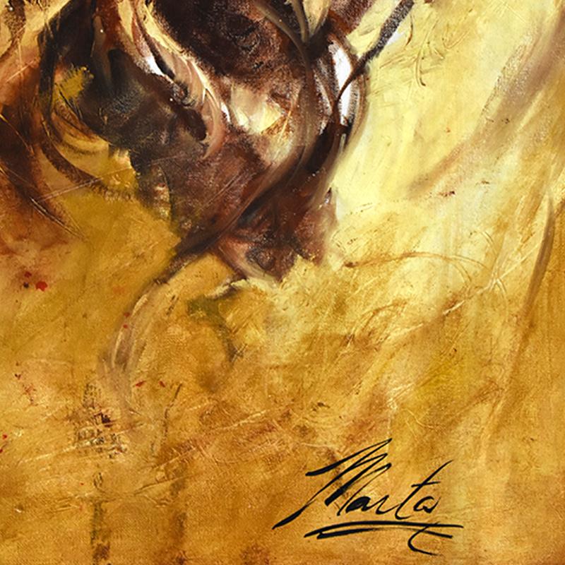 Marta Wiley, Original Mixed Media Painting on Canvas (60" x 52"), Hand ...