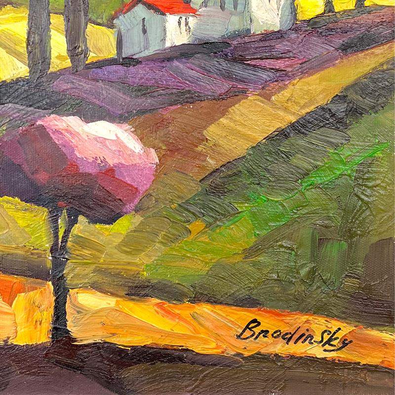 Slava Brodinsky Hand Signed Original Painting on Canvas with Letter of ...