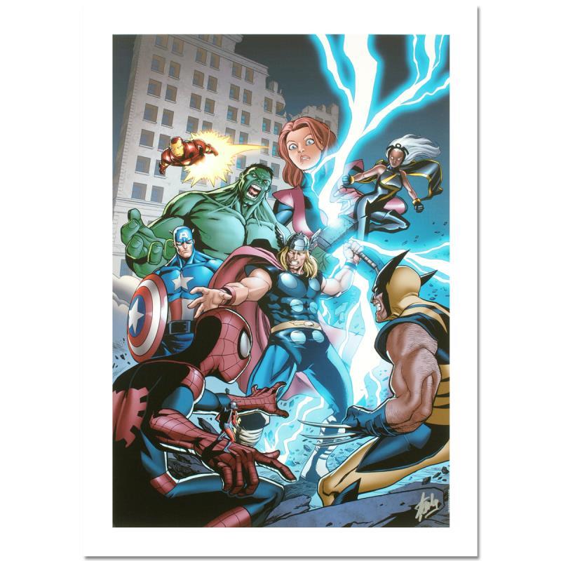 Stan Lee Signed, Marvel Comics AP Limited Edition Canvas "Marvel ...