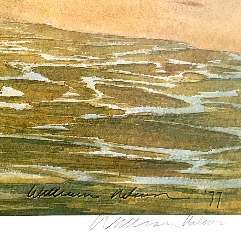 William Nelson, "Clam Fisherman" Limited Edition Lithograph, Numbered and Hand Signed with LOA ...