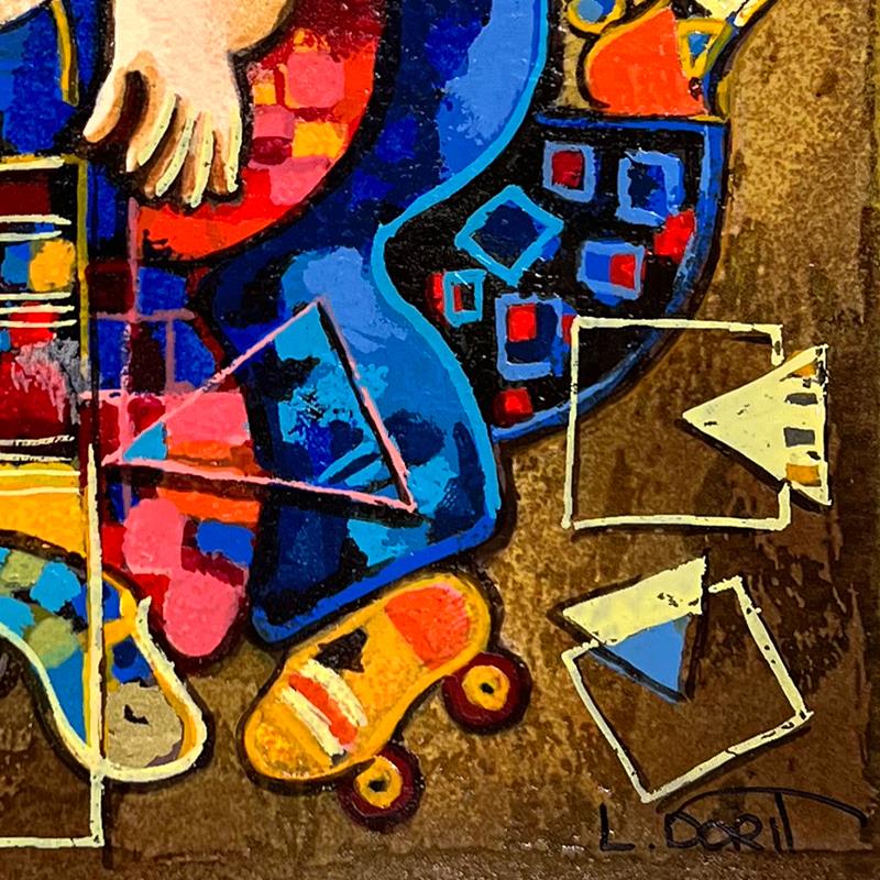 Dorit Levi, "Moonlight Dancing" Limited Edition Serigraph, Hand Signed ...