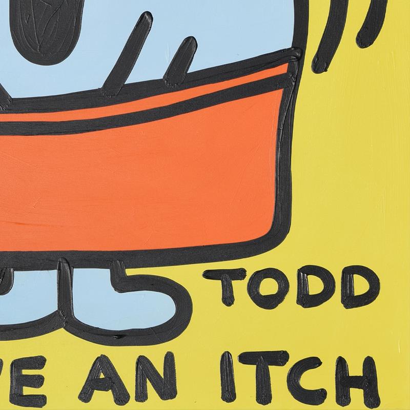 EXPLICIT CONTENT Todd Goldman Original Painting (inappropriate content). | Property Room