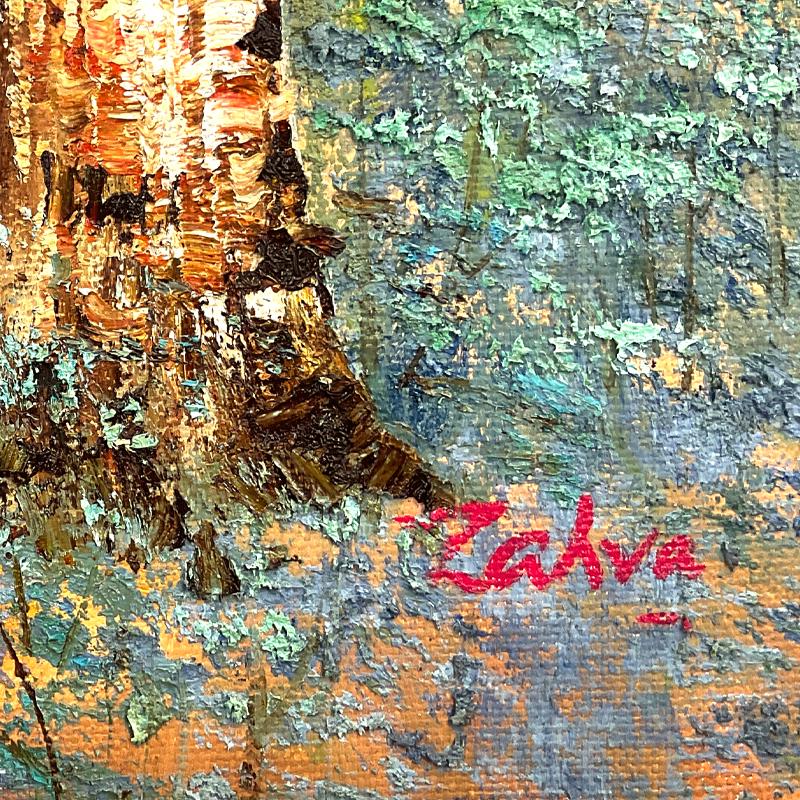 Zahra, Original Oil Painting on Canvas (32" x 30"), Hand Signed with ...